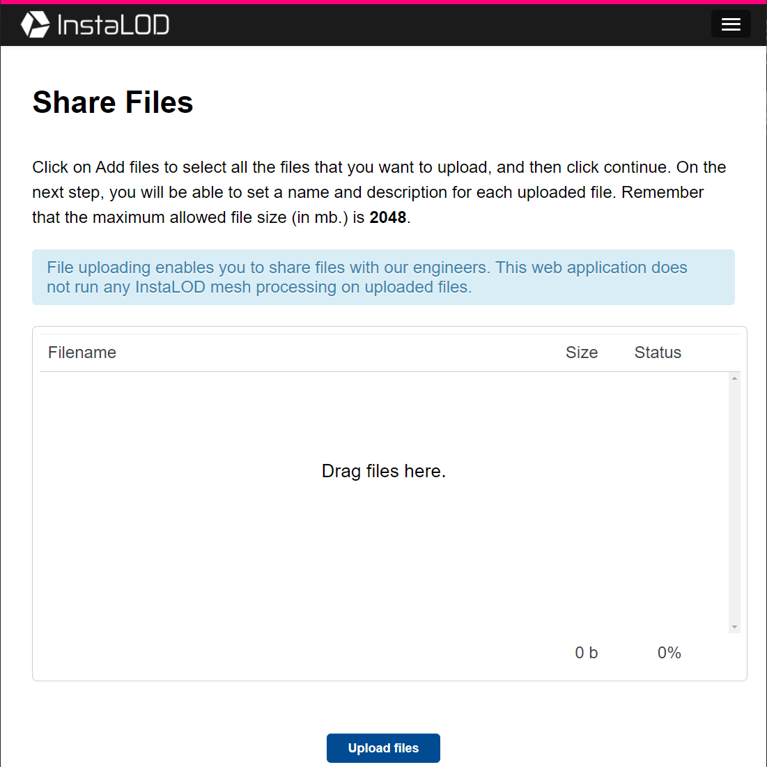 Faq Uploading Files To Your Instalod Cloud Account Instalod Documentation